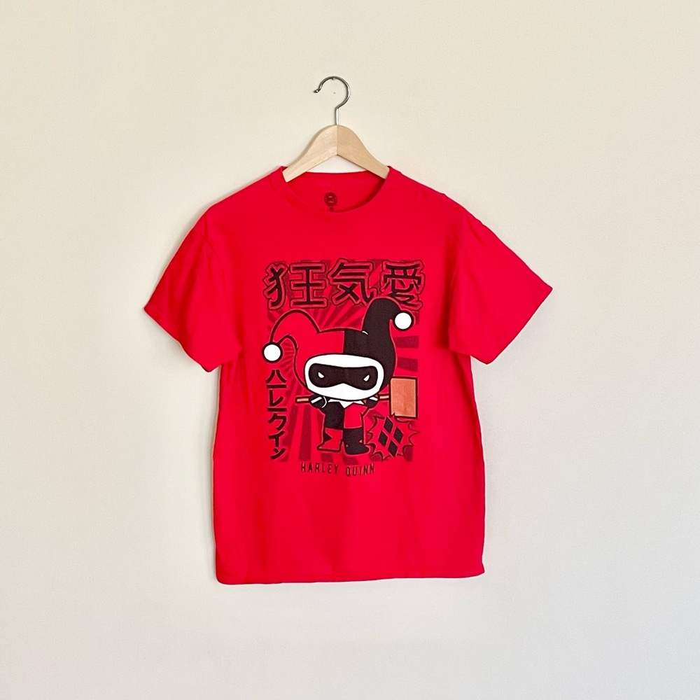 Dc Comics Harley Quinn Japanese Chibi Character Red T… - Gem